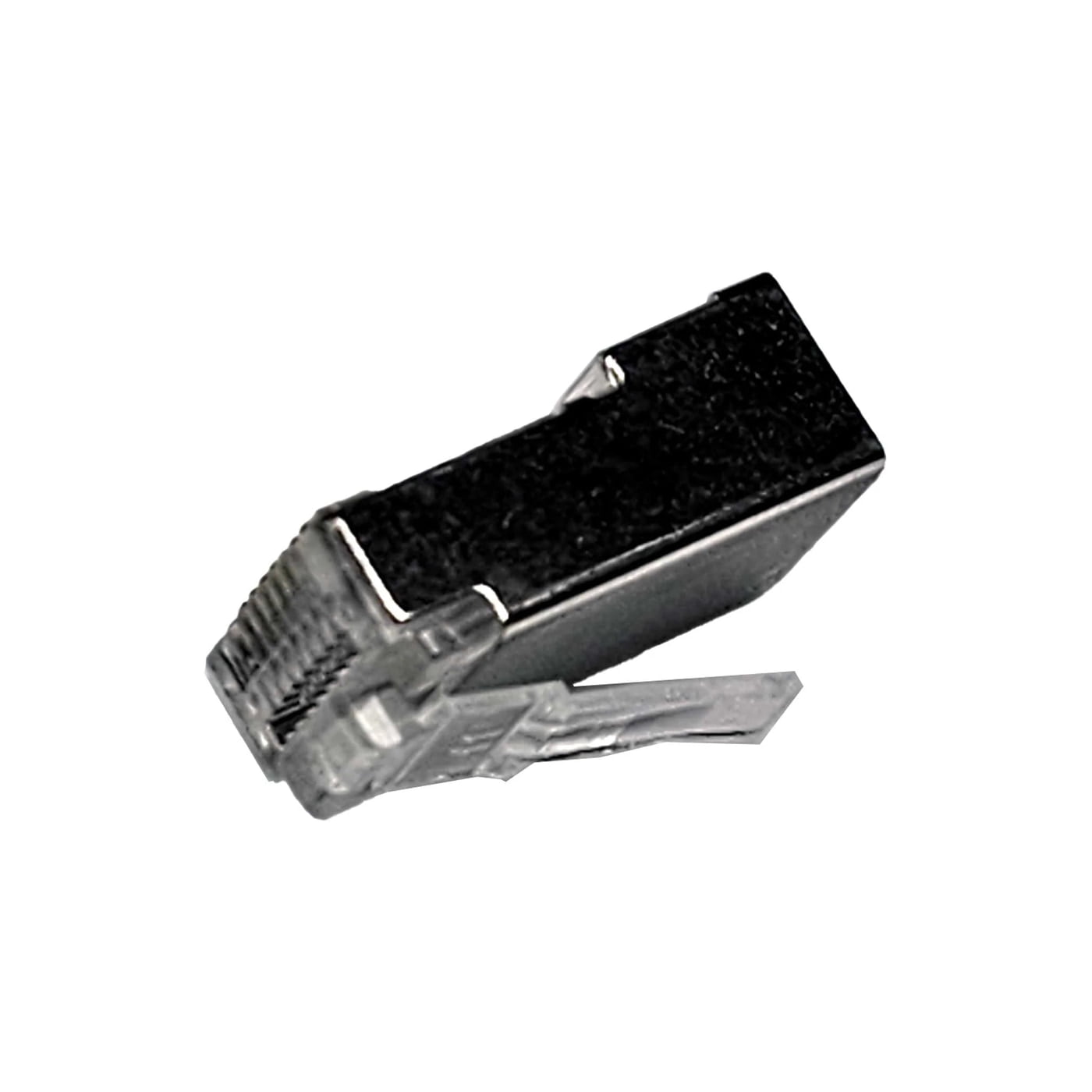 CAT6/CAT6A RJ45 8P8C Pass Through Modular Plug shielded connector, 100pcs