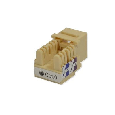Modular Cat6 Keystone Punch Down Type Ivory