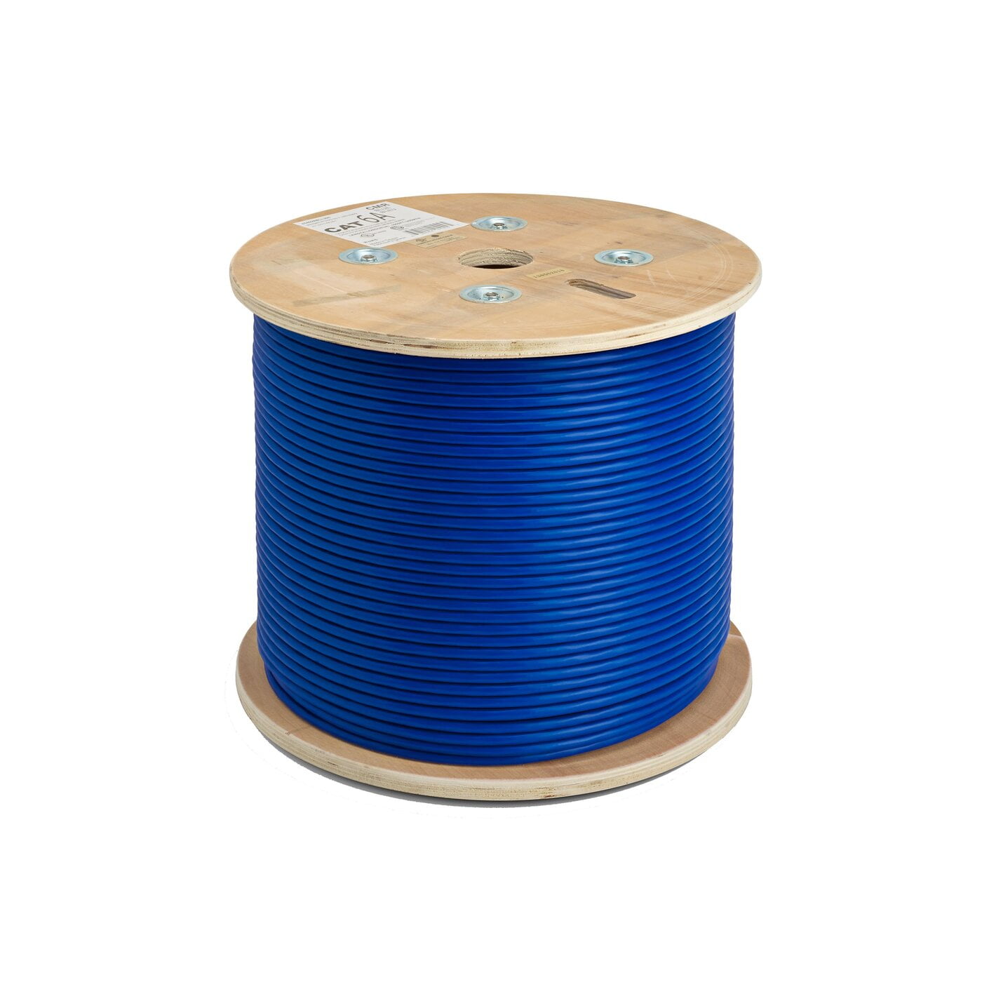 Cat6a UTP CMR Cable 10Gs 23AWG 1000Ft Blue