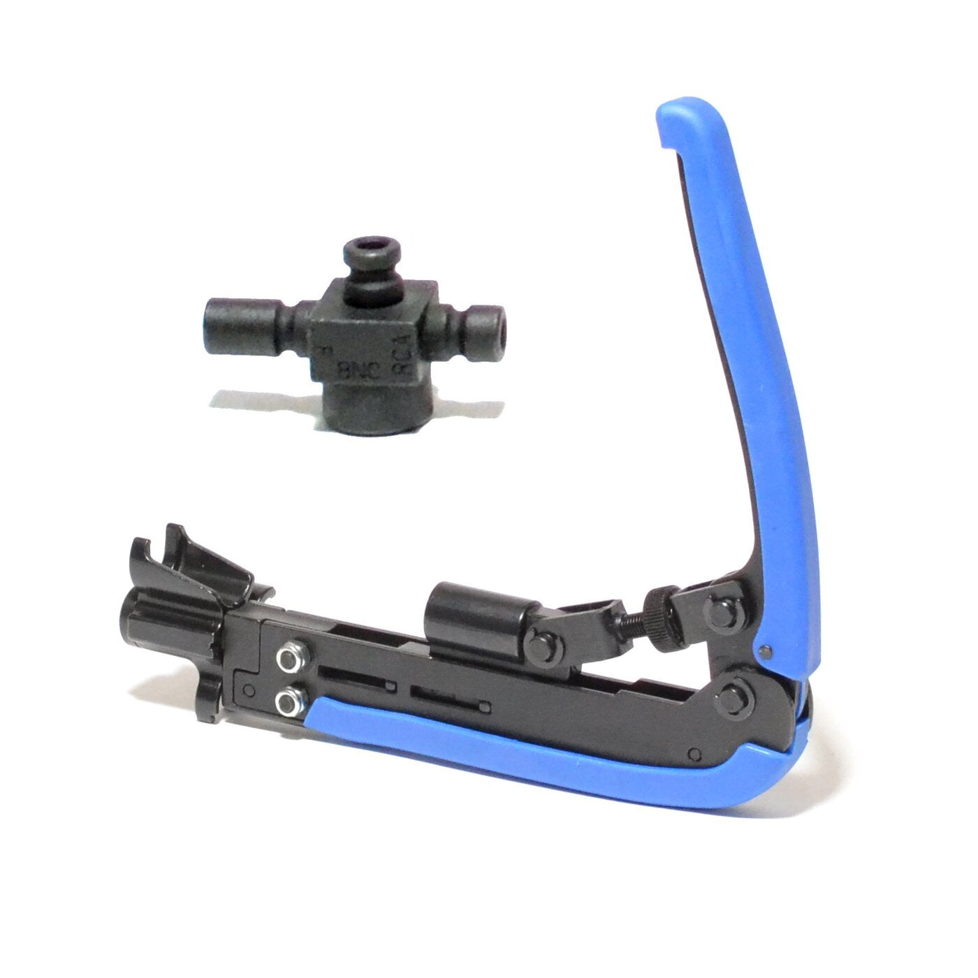 Adjustable Compression Tool F/BNC/RCA Connector Blue