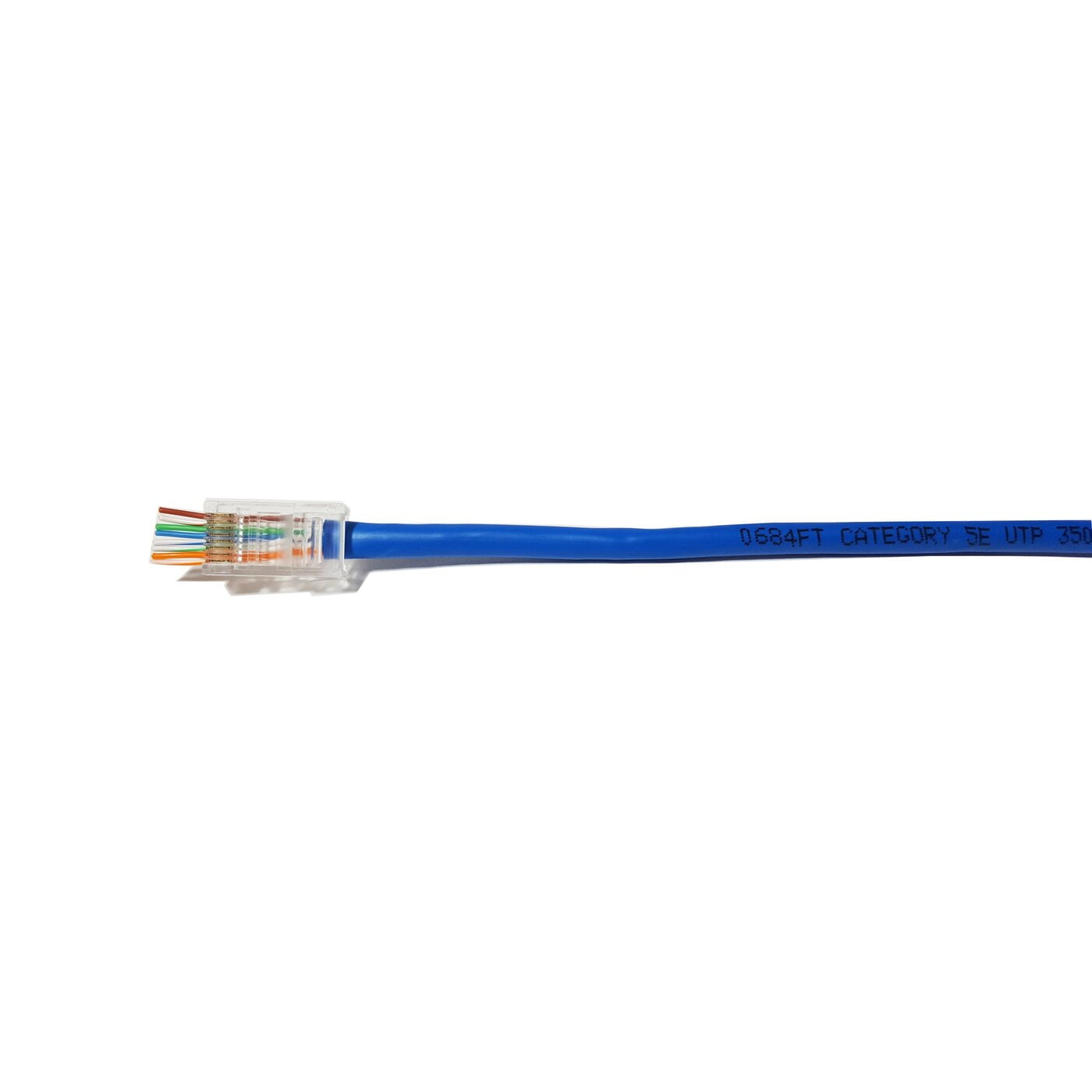 RJ45 Connectors, Non Shielded Cat5e Pass Through