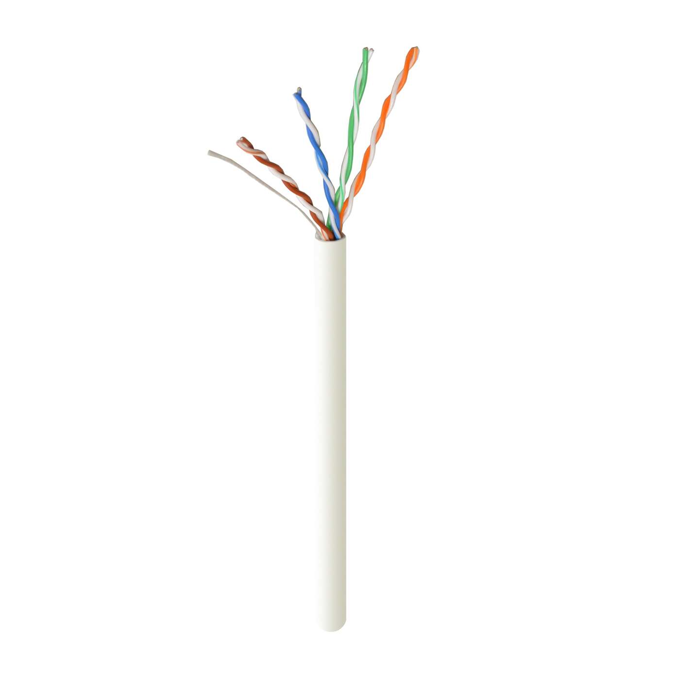 Cat5e UTP CMP 4X2X24AWG 1000Ft White
