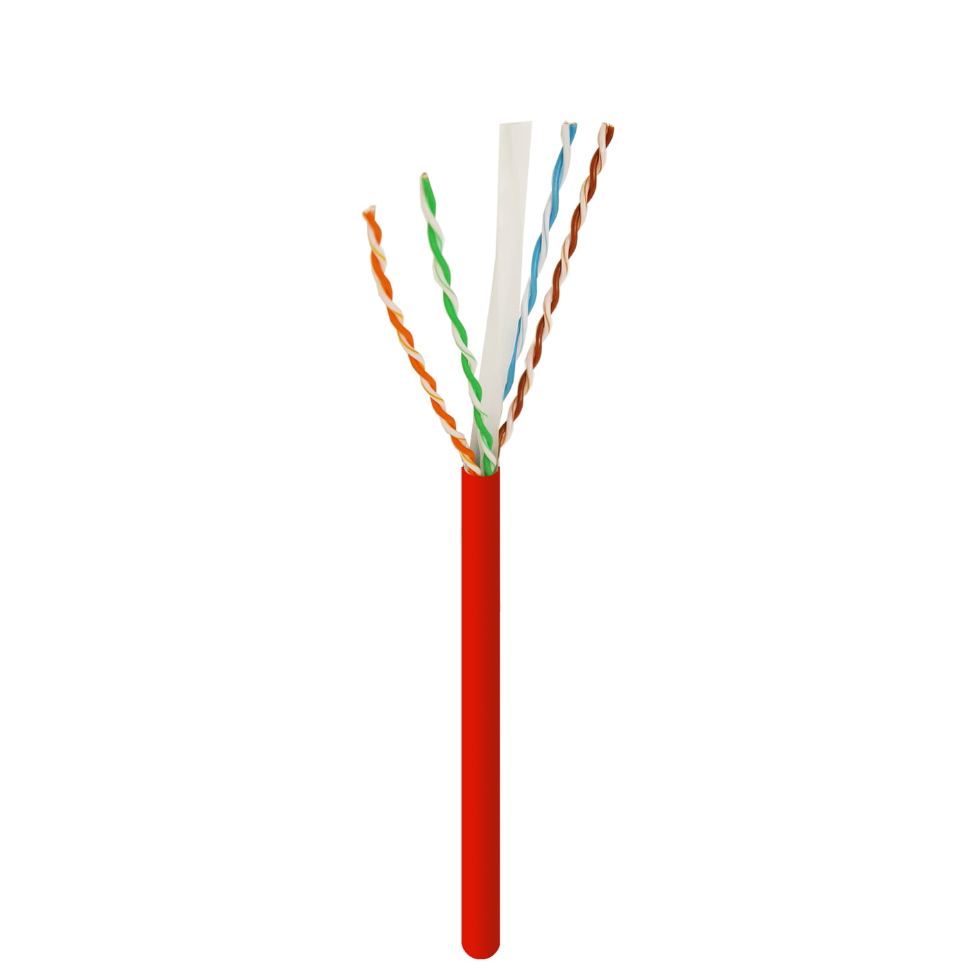 Cat6 UTP CMR Cable 23AWG 1000Ft Red